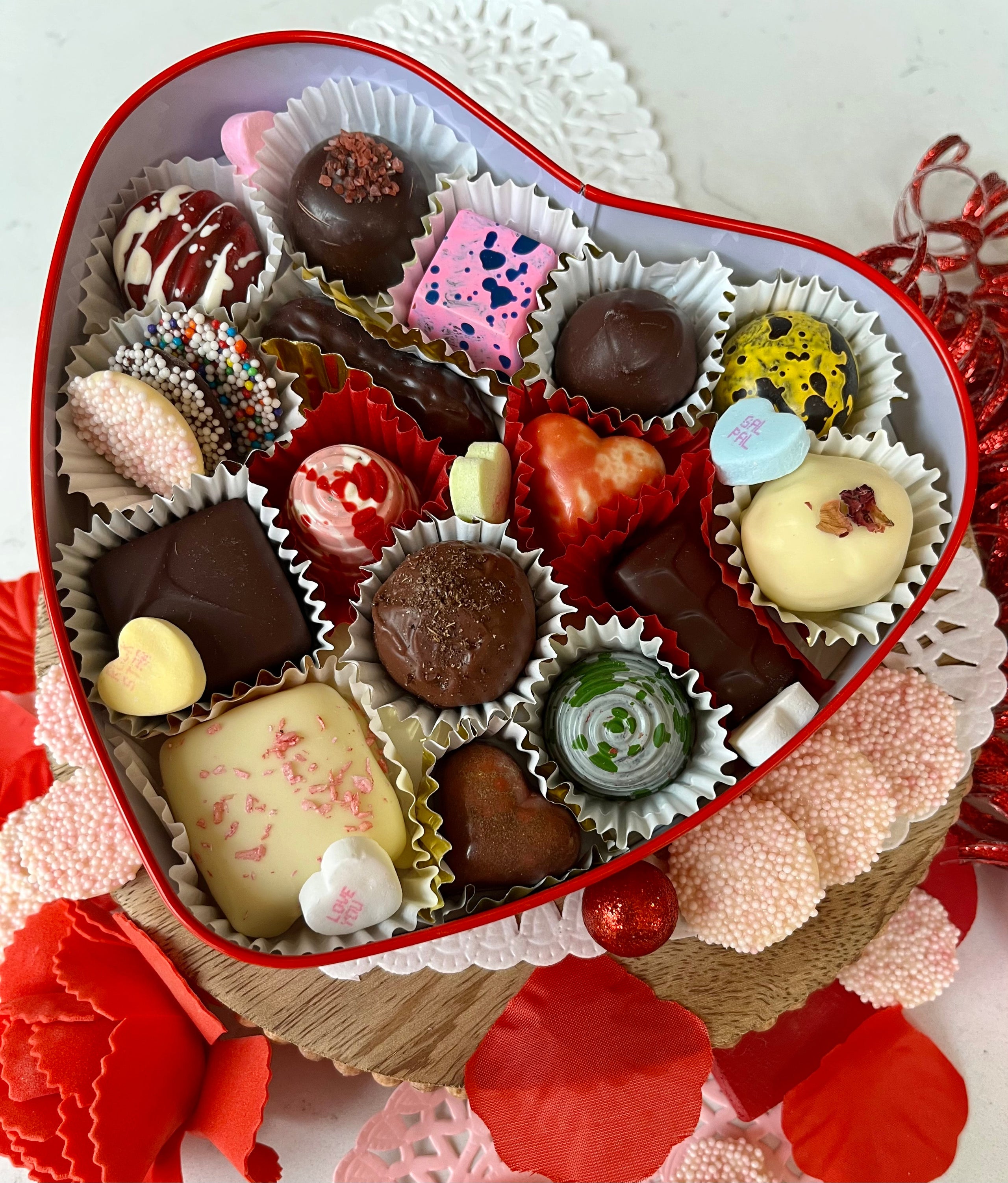 Sweet heart Assorted Chocolate TIN | Catskill Chocolate Co.